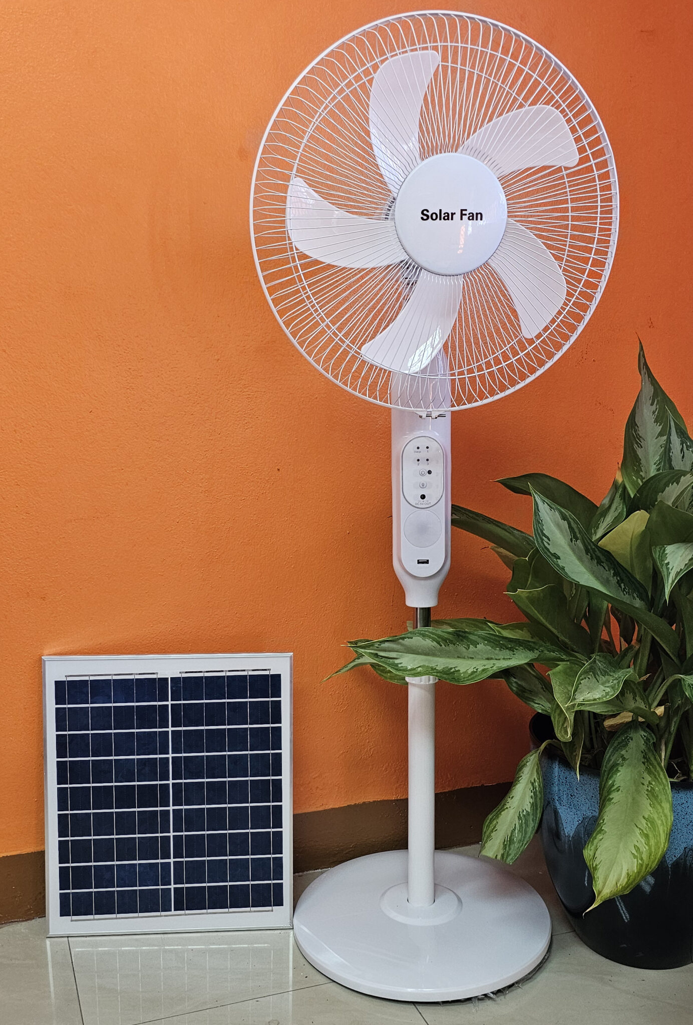 16 Inch Solar Standing Fan – Total Solar Energy Ltd